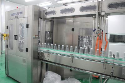 China Automatic Bottled Water Filling Machine 60 Rinsing Clips 36000 BPH for sale