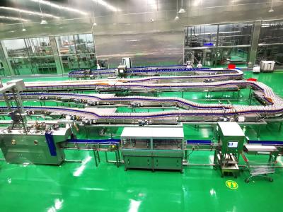 China Aerated Soda Water Aseptic Cold Filling Line 40000 BPH for PET Bottles for sale