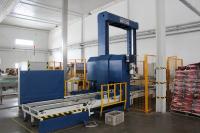 China Stainless Steel Automatic Palletizer Machine 380V Full Electric Palletizing System for sale