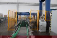 China Full Automatic Industrial Palletizer Machine 380V Easy Installation Stainless Steel for sale
