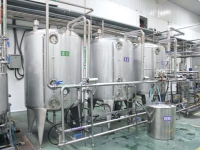 China Automatic Juice Beverage Processing System 3-25T/H Stainless Steel for sale