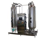 China CIP Cleaning 4.5t/h CO2 Water Syrup Mixer PLC Beverage Processing System for sale