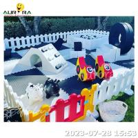 China Waterproof Inflatable Soft Play Equipment Indoor Play Area Day Care Center Children Black White for sale