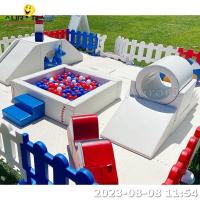 China Soft Play Equipment Slide Indoor Soft Play For Kids Soft Play Set Equipment Brown for sale