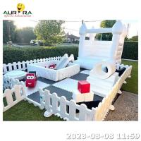 China Indoor Playground Soft Play Black And White Kids Outdoor Playground With Bouncer for sale