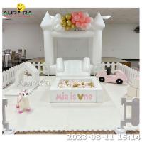 China White Soft Play Fence Climbing Blocks Soft Play Equipment Set Custom Playground for sale