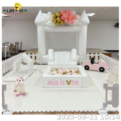 China White Soft Play Fence Climbing Blocks Soft Play Equipment Set Custom Playground for sale