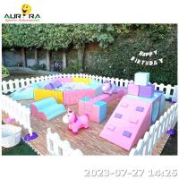 China Yellow Green Indoor Playground Equipment Soft Play Equipment Toddler Cheap for sale