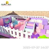 China Yellow Green Indoor Playground Equipment Soft Play Equipment Toddler Cheap for sale