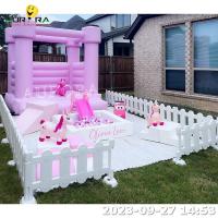 China Orange Inflatable Bouncer Soft Play Equipment Outdoor Playground Toys Soft Play for sale