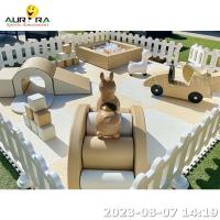 China Purple Soft Play Equipment For Kids Outdoor Indoor Soft Playground With Ball Pit for sale