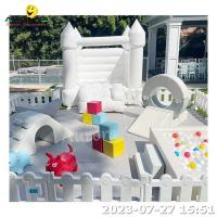 China Factory Soft Play Climbers Playground Equipment Outdoor White Bouncy Castle for sale