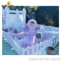 China Indoor Outdoor Soft Play Playground Equipment For Kids Party Rental White for sale