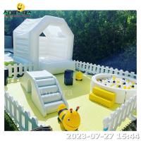 China Kids Party Rental Equipment Ball Pit Balls Toddler Bounce House White Soft Play for sale