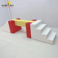 China Playground Kids Soft Play Equipment Red And Yellow Foam Set For Party Rental for sale
