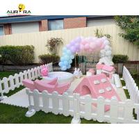 China Pink And White Kids Soft Play Equipment Indoor Outdoor Soft Foam Climber Play Sets for sale