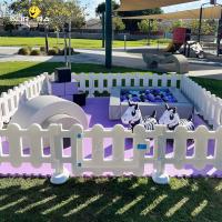 China Kids Soft Play Equipment Outdoor Birthday Party Event Rental Business Purple for sale