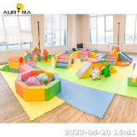 China 300x400cm Indoor Soft Playground Equipment , Children Rainbow Soft Play Climber Set for sale