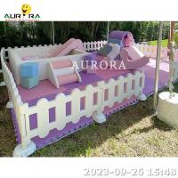 China Soft Play Sets Playground Outdoor White Blue Inflatable Soft Play Equipment for sale