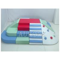 China OEM ODM Kids Soft Play Equipment Climbing Foam Play Set With Ball Pit Rainbow Color for sale
