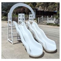 China Black And White Childrens Soft Play Equipment With Double Slides For Rental for sale