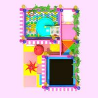 China Factory Maze Kids Pink Indoor Playground Equipment Commercial Candy Theme for sale