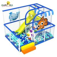 China Indoor Theme Park Blue Children's Amusement Park Equipment SGS EN71 Approved for sale