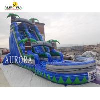 China Kids Commercial Inflatable Water Slide Playground Jungle Jump Water Slide for sale