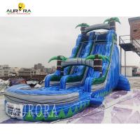 China Kids Commercial Inflatable Water Slide Playground Jungle Jump Water Slide for sale