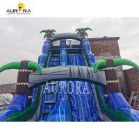 China Kids Commercial Inflatable Water Slide Playground Jungle Jump Water Slide for sale