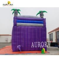 China Purple Giant Inflatable Water Slide Waterproof For Summer Fun for sale
