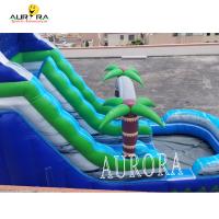 China Strong PVC Custom Inflatable Slide With Obstacle Course For Events for sale