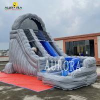 China Grey Inflatable Dry Slide Bounce House With Curve Fun For All Ages for sale