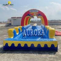 China PVC Inflatable Water Slide Double Lane Slip And Slide For Church Events for sale