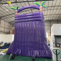 China Purple Inflatable Playground Slide For Schools And Day Cares for sale