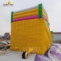 China Yellow All Ages Commercial Inflatable Slide Customized For School Events Fun And Safe for sale