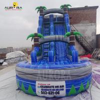 China OEM Event Blue Double Lane Inflatable Slide For All Occasions for sale