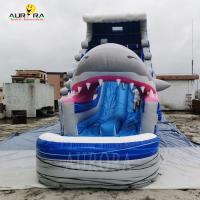 China OEM Inflatable Water Slide 0.55Mm PVC Children Water Park Slide With Pool for sale