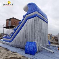 China OEM Inflatable Water Slide 0.55Mm PVC Children Water Park Slide With Pool for sale