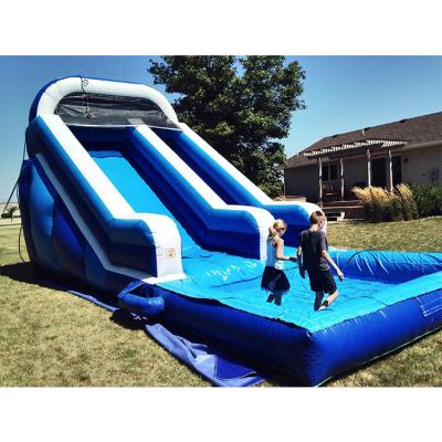 China Blue Giant Water 22 Foot Double Adult Cheap Inflatable Lake Tower Climbing for sale