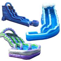 China Blue Giant Water 22 Foot Double Adult Cheap Inflatable Lake Tower Climbing for sale