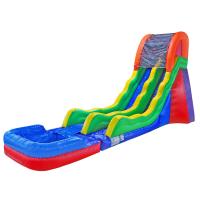 China Blue Giant Water 22 Foot Double Adult Cheap Inflatable Lake Tower Climbing for sale