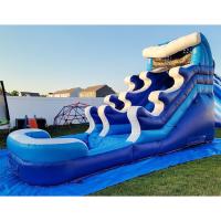 China Commercial Inflatable Sea Adventure Slide With Swimming Pool Inflatable Water Park for sale