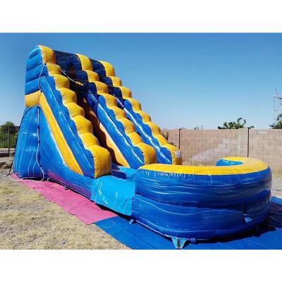 China Adult Kids Inflatable Water Slip And Slide Commercial Dual Lane Inflatable Waterslide for sale
