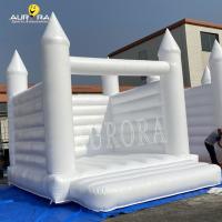China Indoor Inflatable Bouncy Castle White Wedding Jumping Castle Bounce House for sale