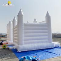China Indoor Inflatable Bouncy Castle White Wedding Jumping Castle Bounce House for sale