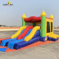 China Custom Size Logo Colorful Inflatable jumping Castle Combo with slide Free 3D Design for sale