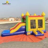 China Custom Size Logo Colorful Inflatable jumping Castle Combo with slide Free 3D Design for sale