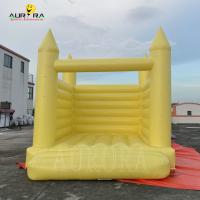 China Adults Kids Inflatable Bouncy Castle Yellow Wedding Jumping Bouncy Castle ROHS EN71 for sale