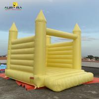 China Adults Kids Inflatable Bouncy Castle Yellow Wedding Jumping Bouncy Castle ROHS EN71 for sale